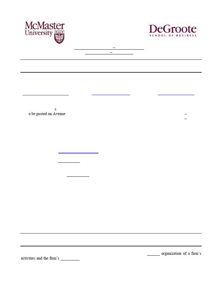 Managerial Accounting Course Outline 2025 | PDF | Turnitin | Academic ...