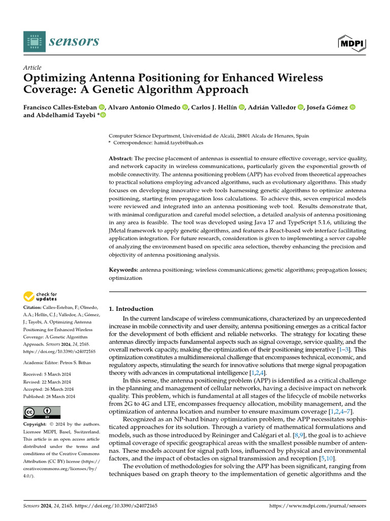 Optimizing Antenna Positioning For Enhanced Wirele | PDF | Antenna ...
