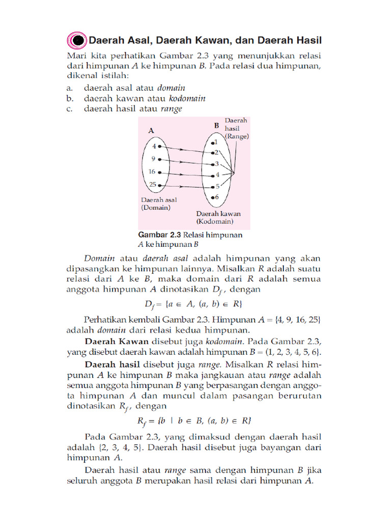 Daerah Asal, Daerah Kawan, Dan Daerah Hasil | PDF