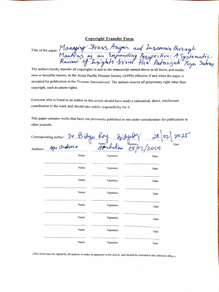 Copyright Transfer Form | PDF