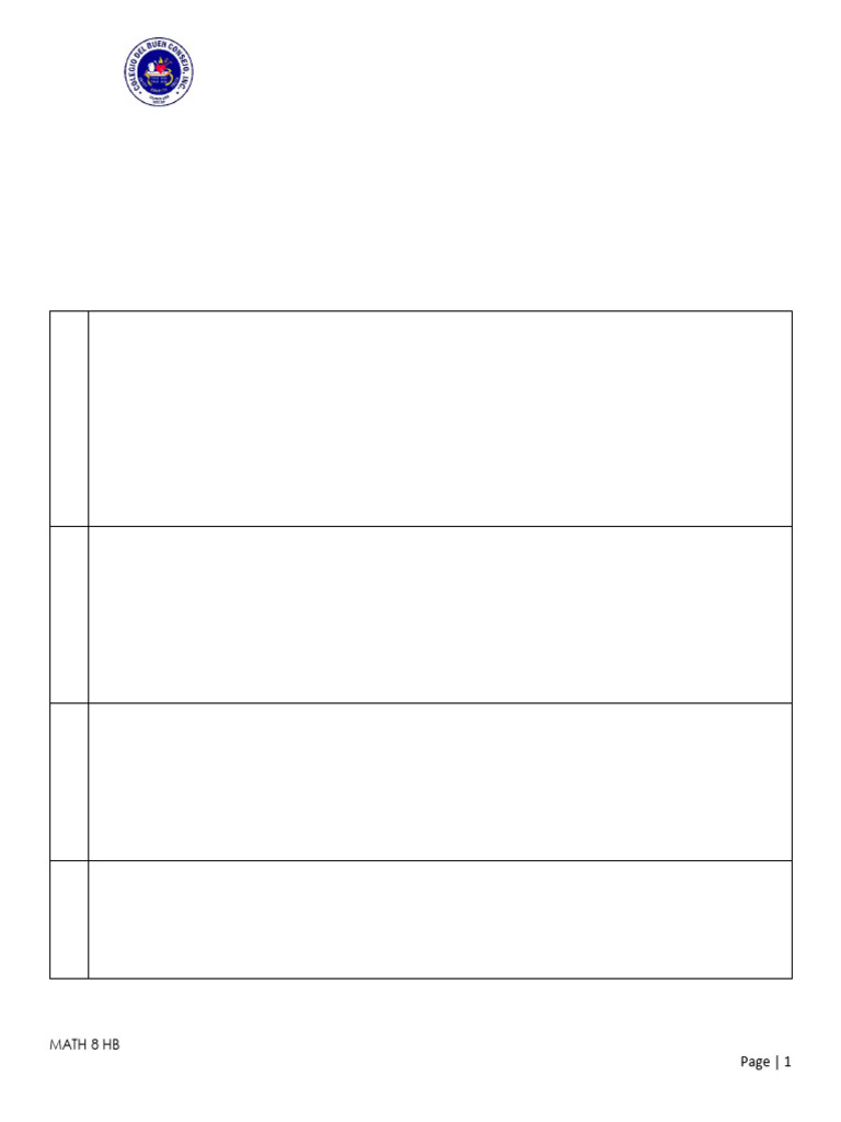 MATH 8 - Q2 PETA 4 Math Journal | PDF