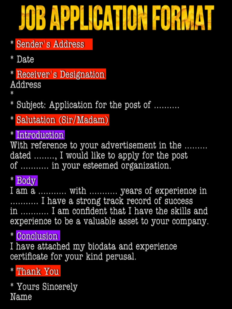 Job Application | PDF