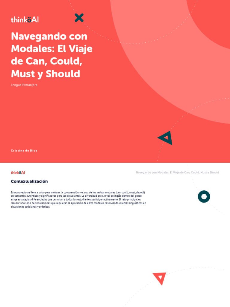 Uso de Modales en Inglés: Can, Could, Must, Should | PDF | Verbo ...