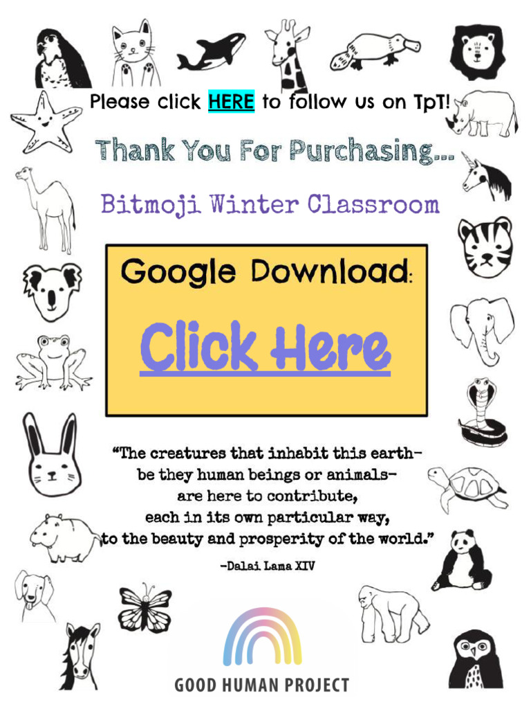 Click Here: Bitmoji Winter Classroom | PDF