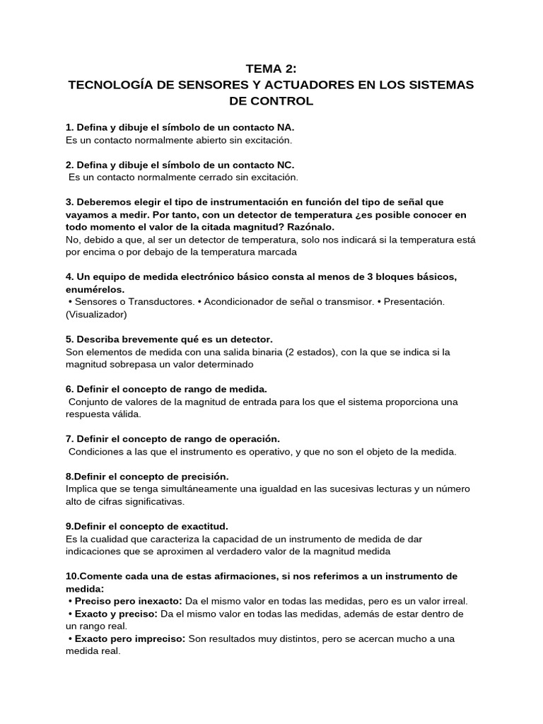 Cuestiones Tema 2 | PDF | Relé | Transistor de unión bipolar