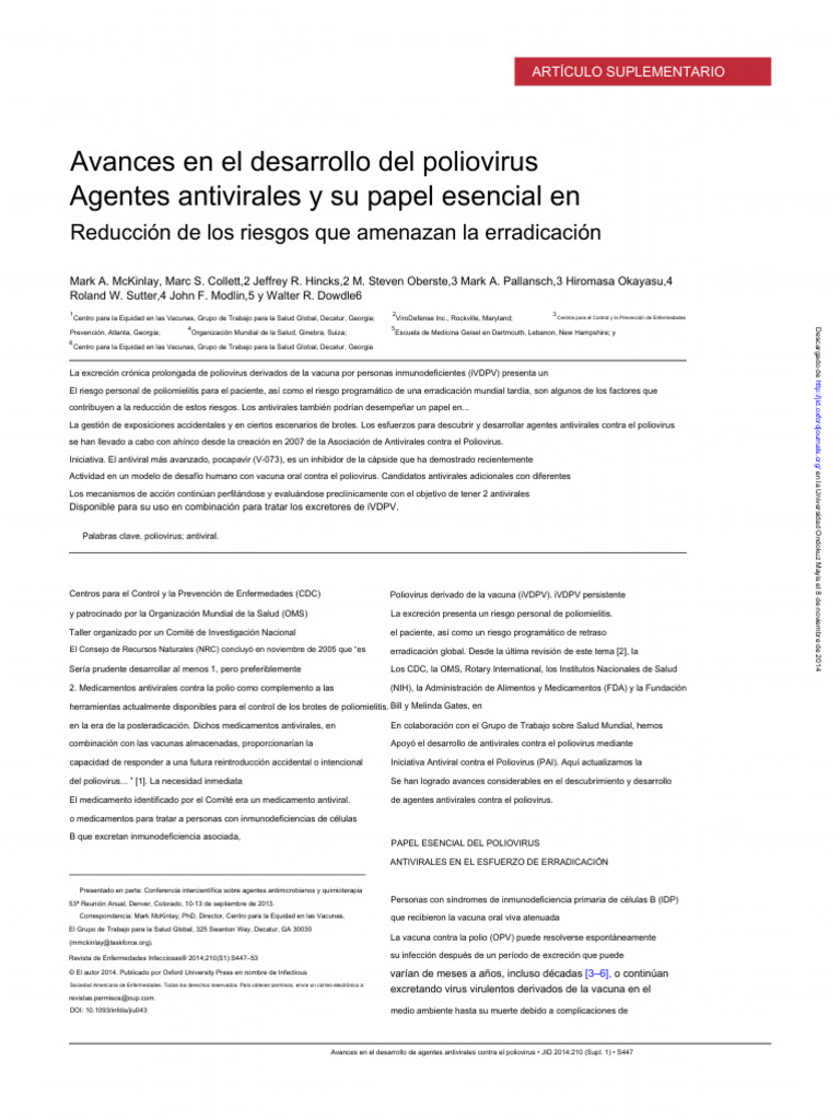 Antiviral en Polio | PDF | Droga antiviral | Virus