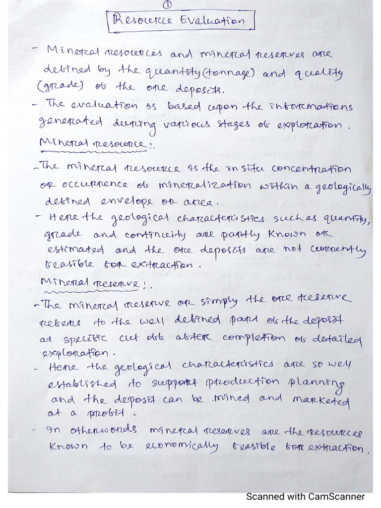 Ore Reserve Estimation | PDF