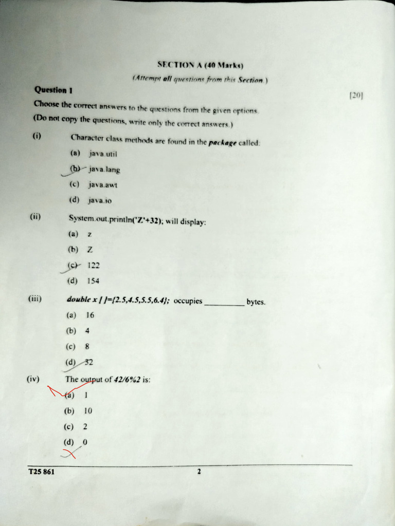 Edited Solution of Icse 2025 | PDF | Control Flow | Programming Paradigms