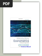 Solution Manual For Introductory Econometrics A Modern Approach 5th Edition Wooldridge ...