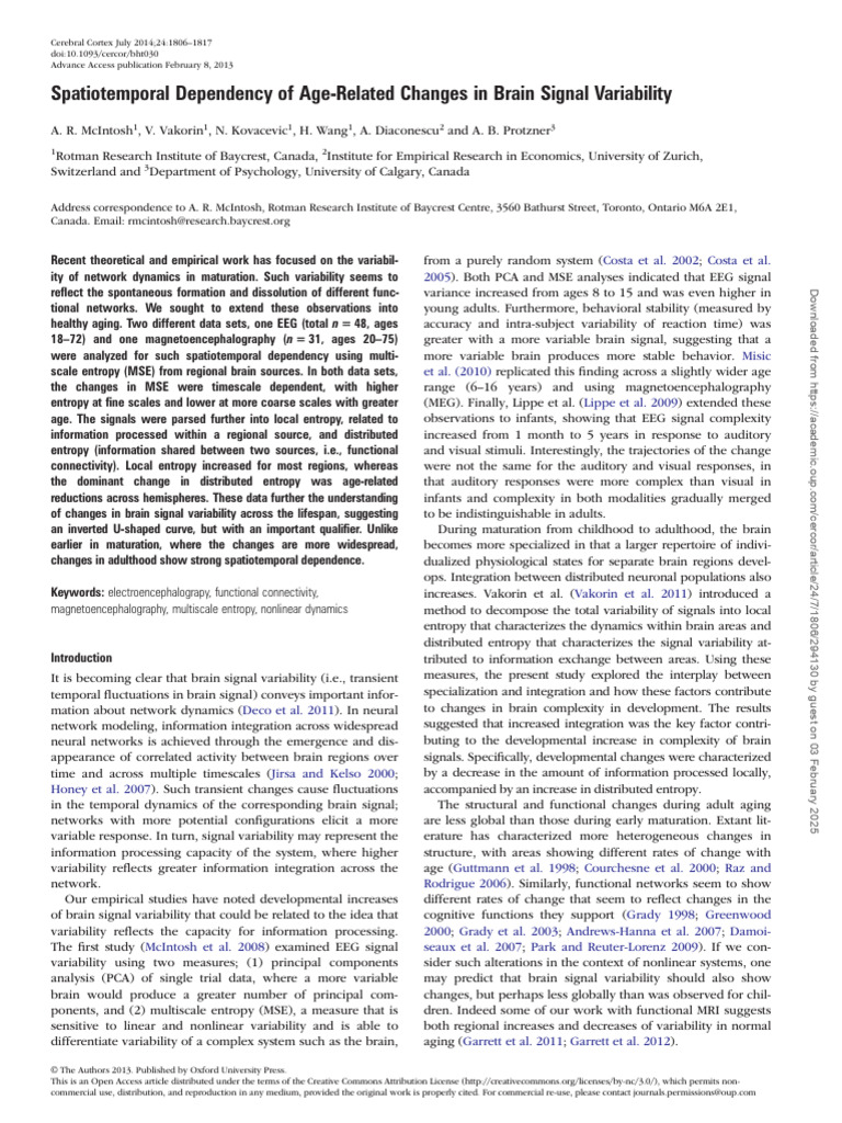 McIntosh et al. - 2014 - Spatiotemporal Dependency of Age-Related Changes in Brain Signal ...