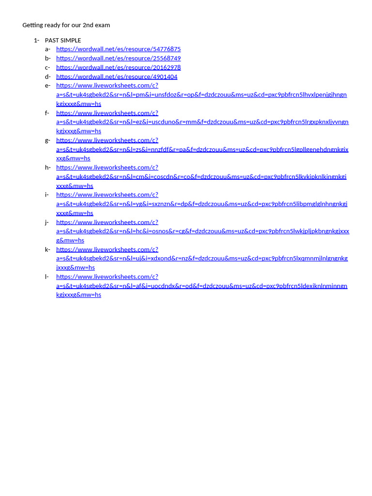 Material For English Lessons | PDF