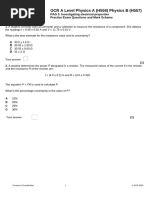 Uncertainties Questions Physics Ocr A - A Level | PDF | Significant ...