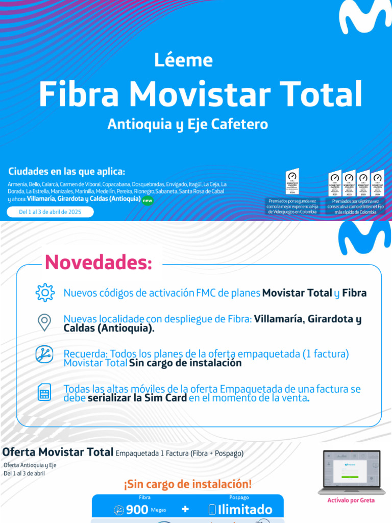 3 - Léeme Fibra Antioquia y Eje Cafetero Del 1 Al 3 de Abril | PDF | Telecomunicaciones ...