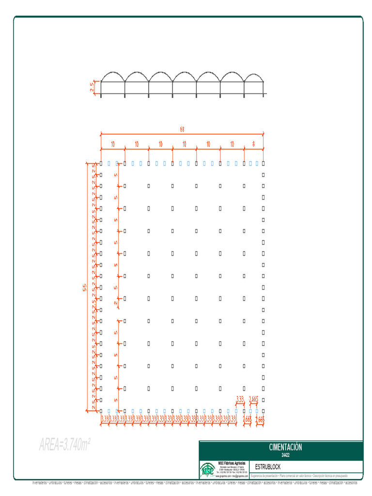 Plano de Cimentacion Loza T Sistemas de Techado | PDF
