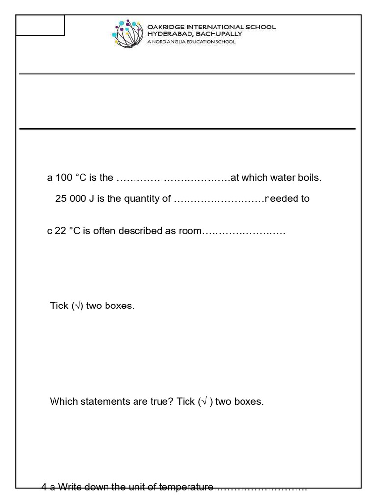 PHY ws 2 | PDF | Heat | Temperature
