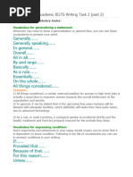 IELTS Writing Task 2 Vocabulary Guide | PDF | Essays