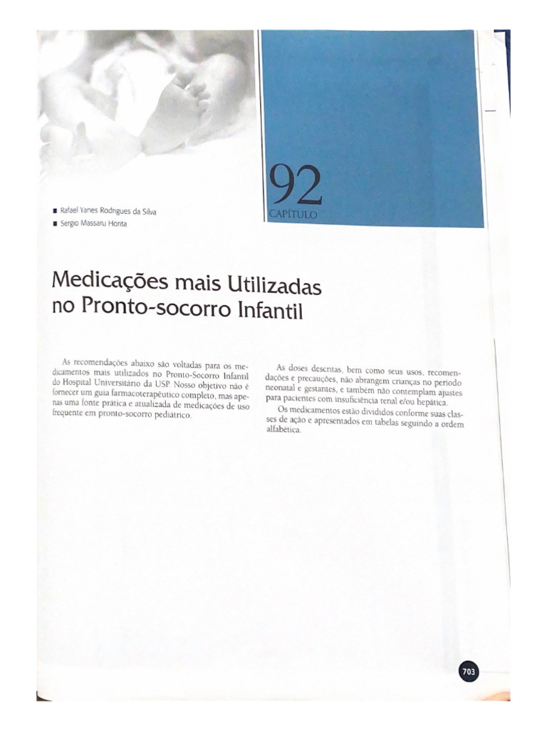 Medicações em Pediatria | PDF