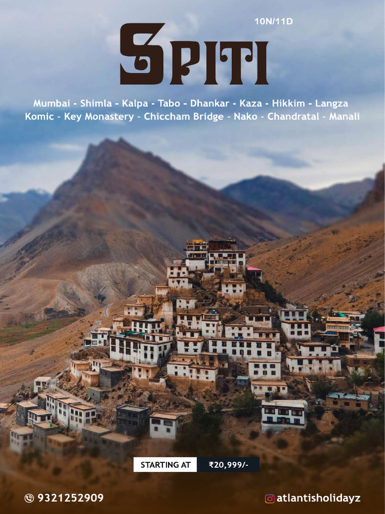 Atlantis (Spiti) Itinerary - Compressed | PDF