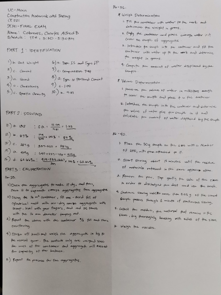 CE221SEMI-FINALEXAM | PDF