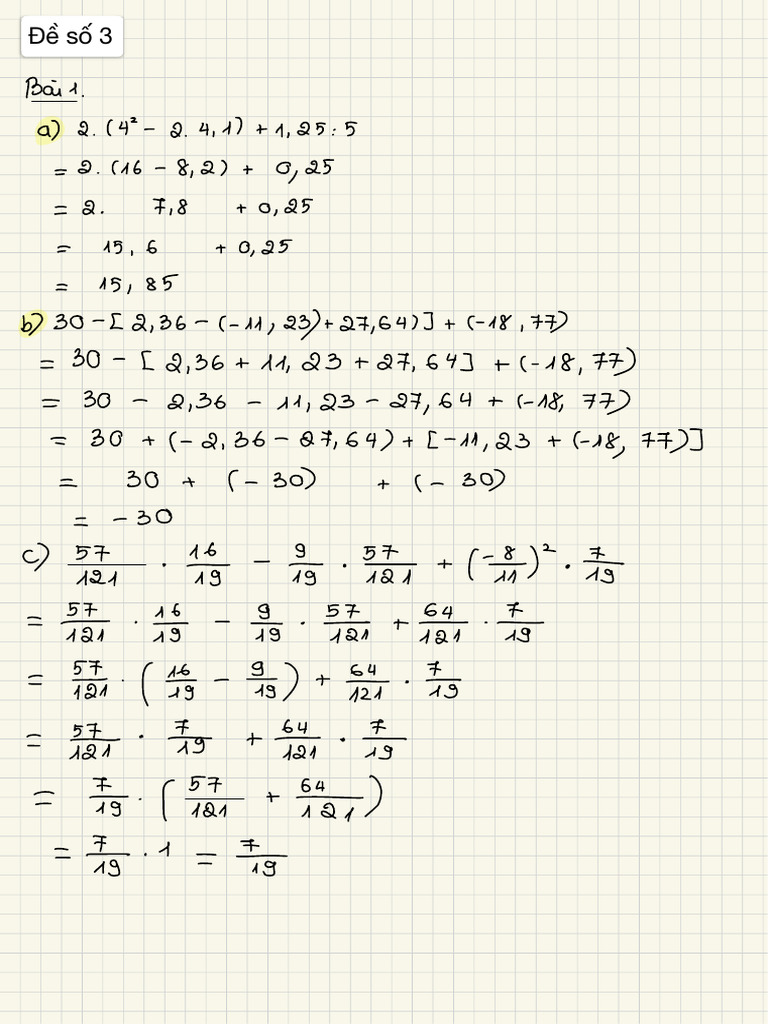 Math Problem Solutions and Calculations | PDF