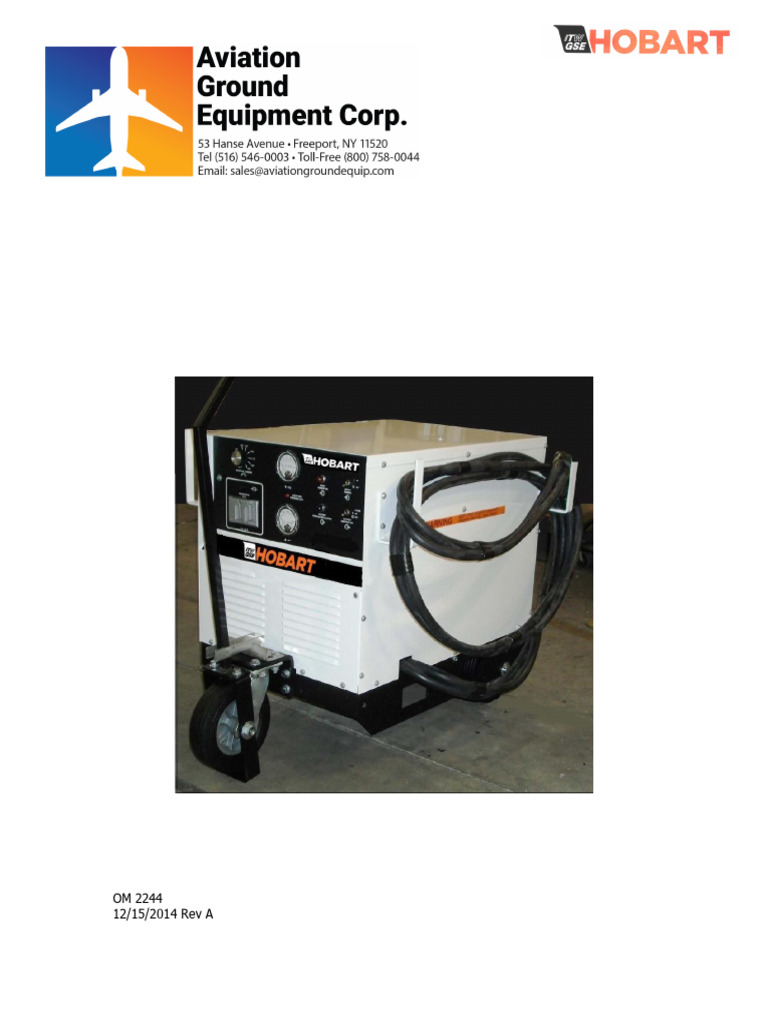 Operation and Maintenance Manual With Illustrated Parts List For GPU ...