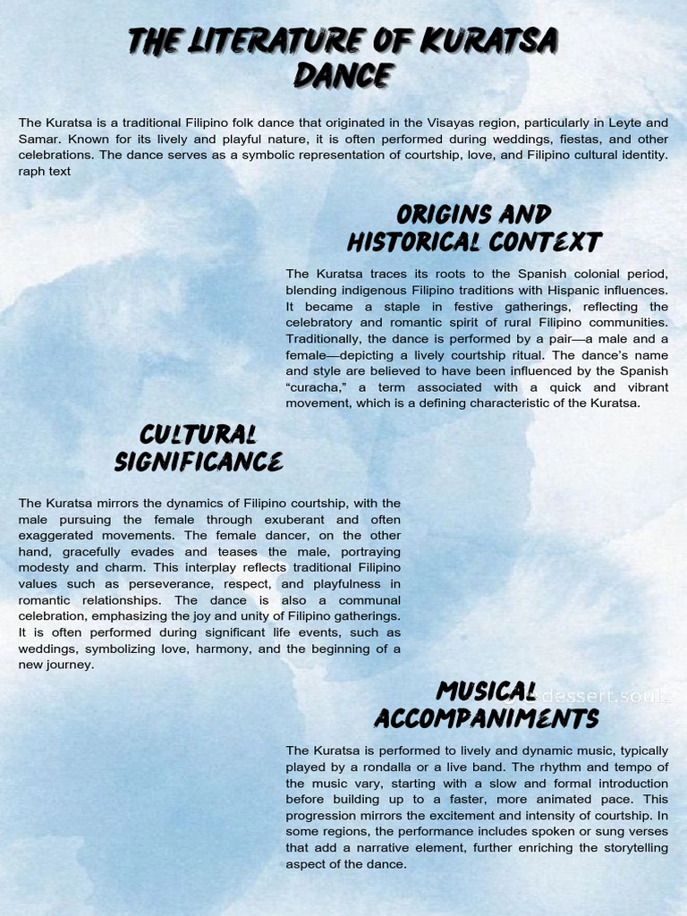 The Kuratsa: A Filipino Folk Dance | PDF | Dances | Performing Arts