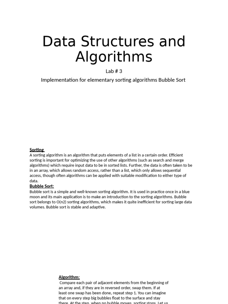 Data Structures and Algorithms | PDF | Computer Science | Computer Programming