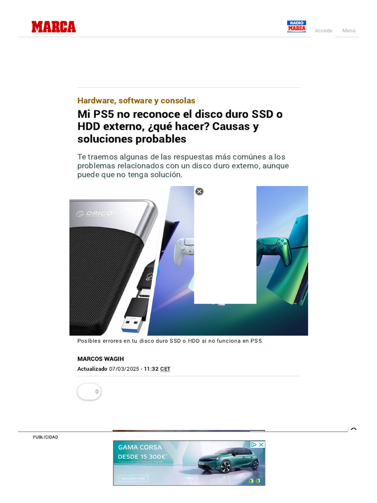 Mi PS5 No Reconoce El Disco Duro SSD o HDD Externo, ¿Qué Hacer | PDF | Disco duro | Unidad de ...