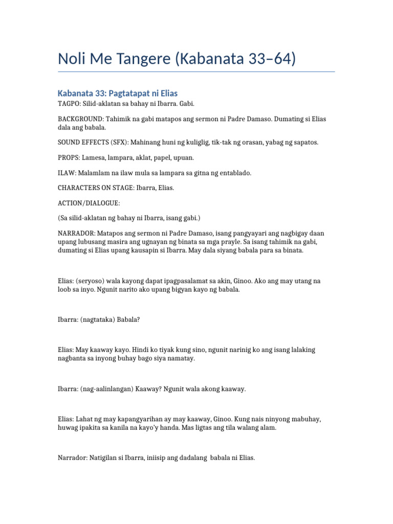 Noli_Me_Tangere_Stage_Adaptation_Kabanata_33_64 | PDF