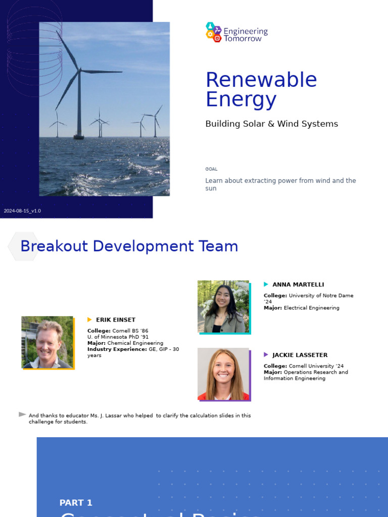 Renewable Energy Basis Worksheet Part 1 | PDF | Photovoltaics ...