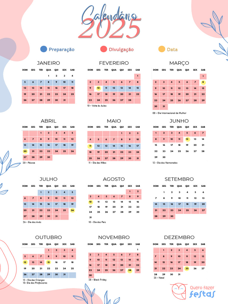 Datas Comemorativas Novembro 2025 | PDF