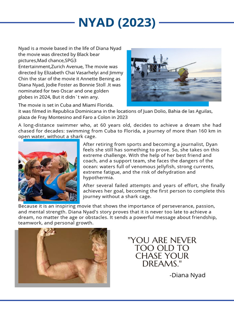 Nyad is a movie | PDF