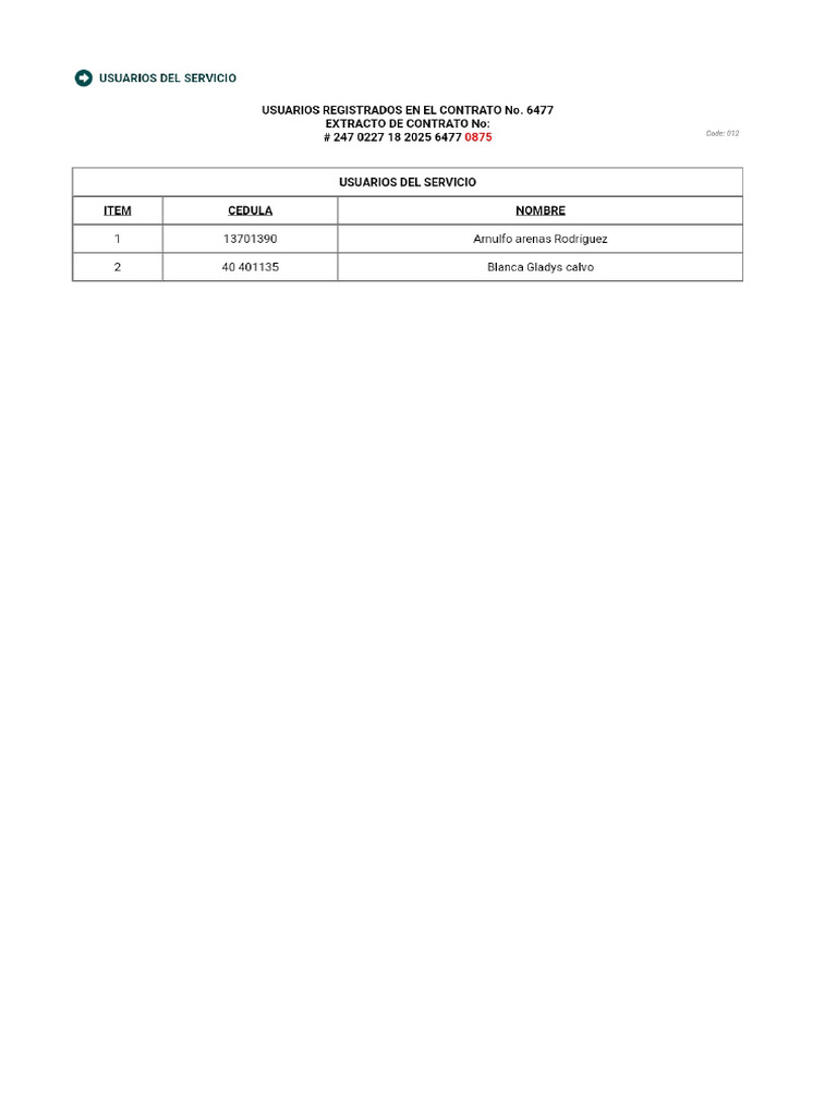 Usuarios 120875 | PDF