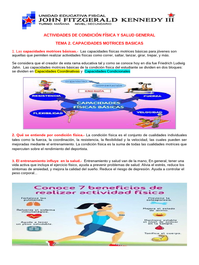 Tema 2 Capacidades Motrices Basicas 4to Sec 26 - 03 -. 2025 | PDF | Flexibilidad (anatomía)