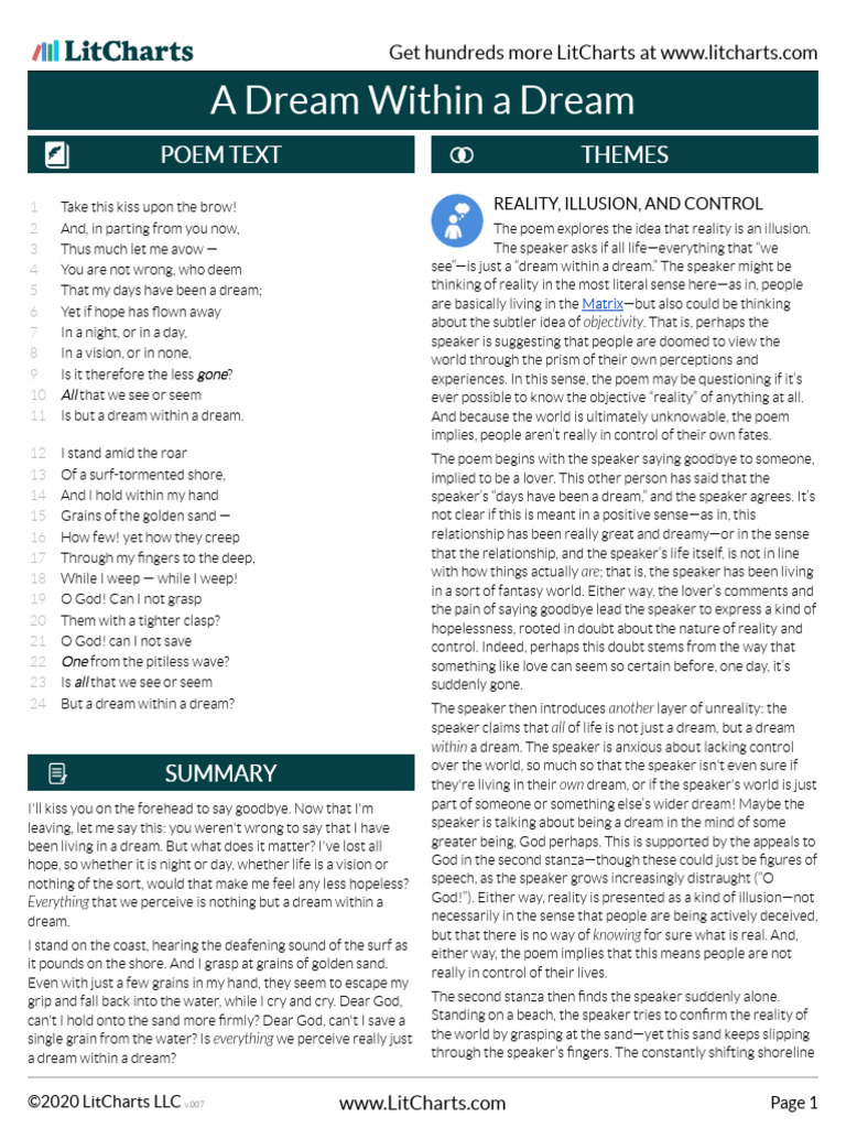 A Dream Within A Dream | PDF | Dream | Experience