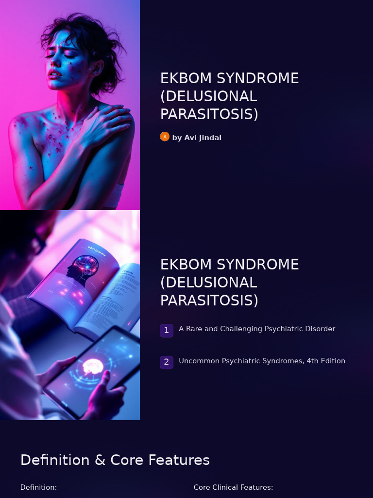 Understanding Ekbom's Syndrome | PDF | Mental Disorder | Delusion