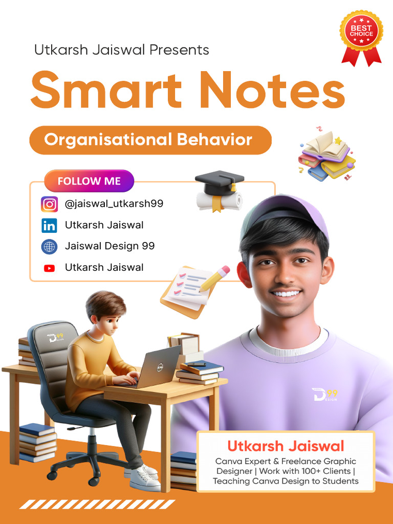 Organizational Behaviour Smart Notes Cover | PDF