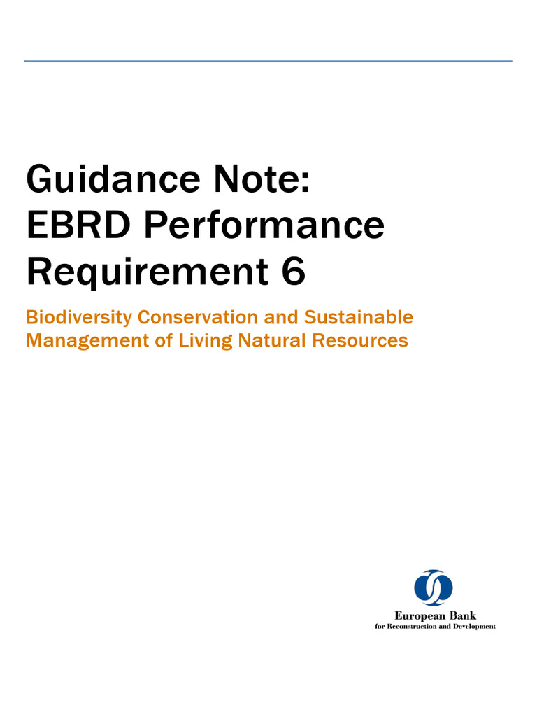 EBRD Guidance on Biodiversity Management | PDF | Conservation Biology ...