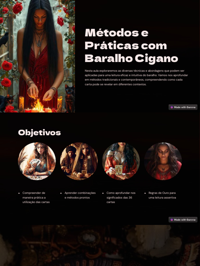 Slide--Metodos-e-Praticas-com-Baralho-Cigano-compactado | PDF | Pensamento | Aprendizado