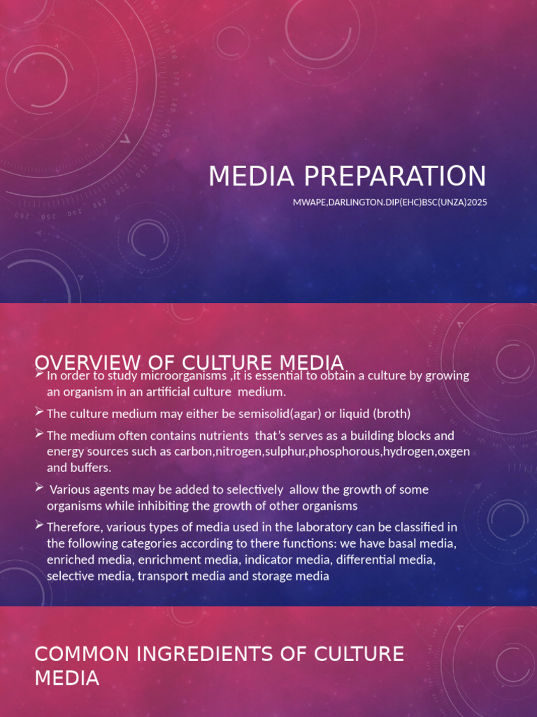 MEDIA PREPARATION | PDF | Growth Medium | Agar