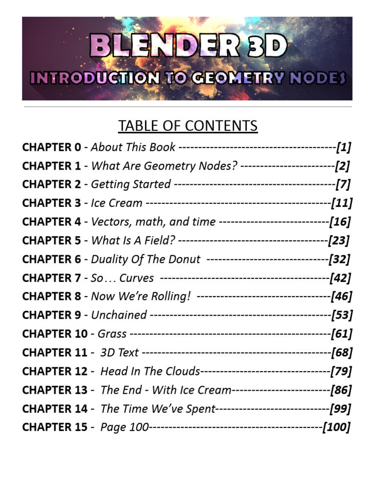 Intro To Geometry Nodes - Part1 | PDF | Euclidean Vector | Texture Mapping