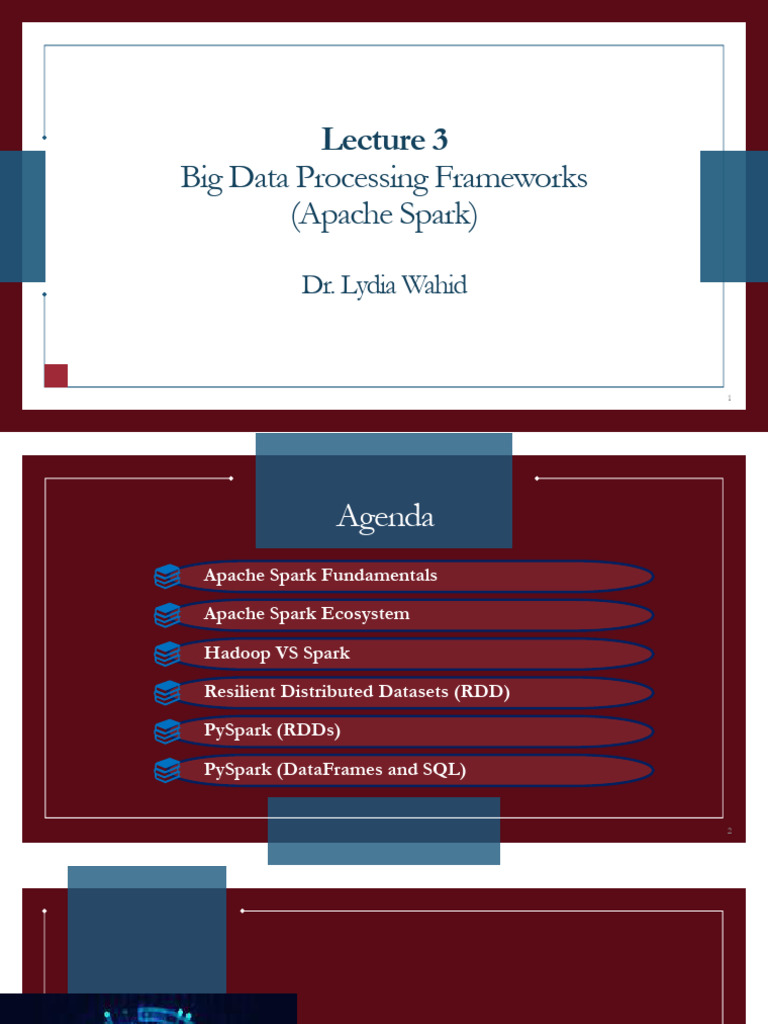 L03-Spark Framework | PDF | Apache Spark | Apache Hadoop