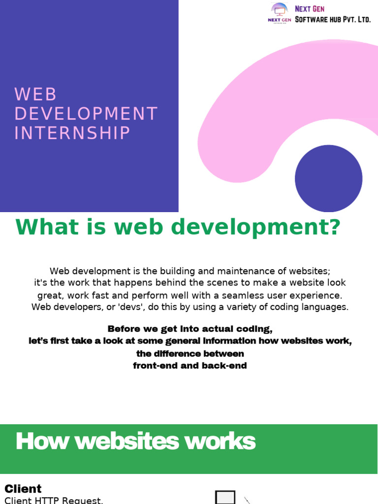 Web Development Internship | PDF