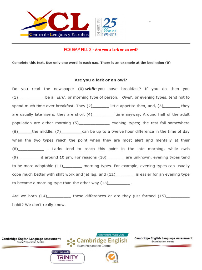 FCE-GAP-FILL-2-Are-you-a-lark-or-an-owl.doc | PDF