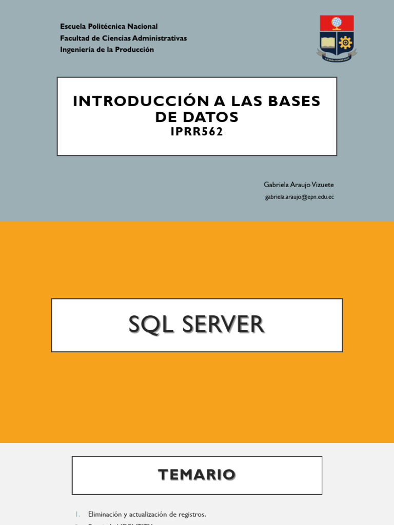 20 ManagementStudio SQLSERVER | PDF | SQL | Software de gestión de datos