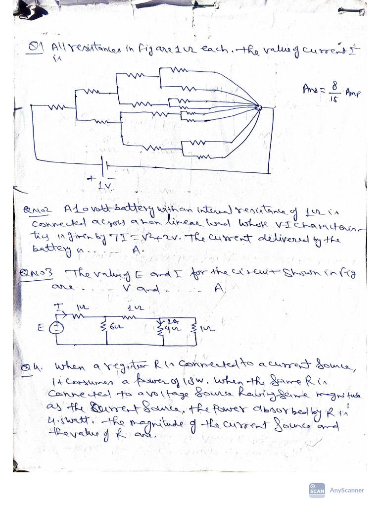 Electrical Assignment 2 | PDF