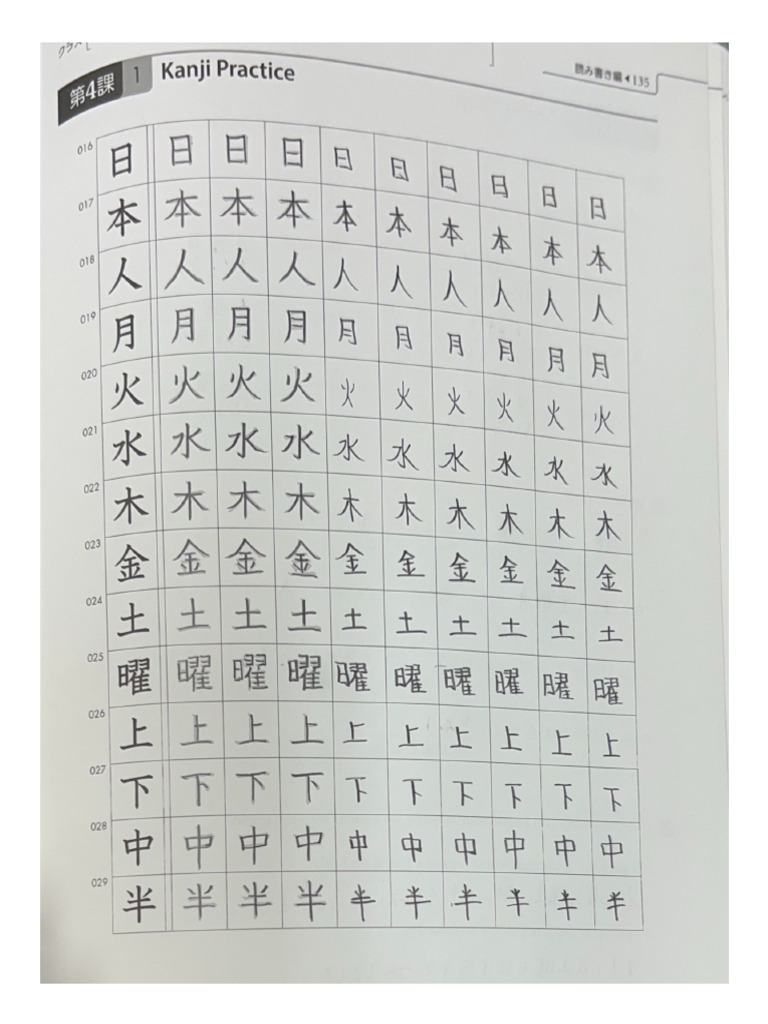 Kanji Practice | PDF