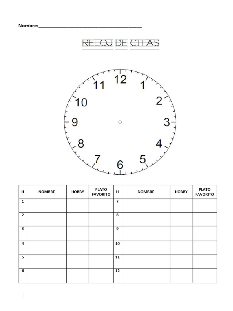 Reloj | PDF