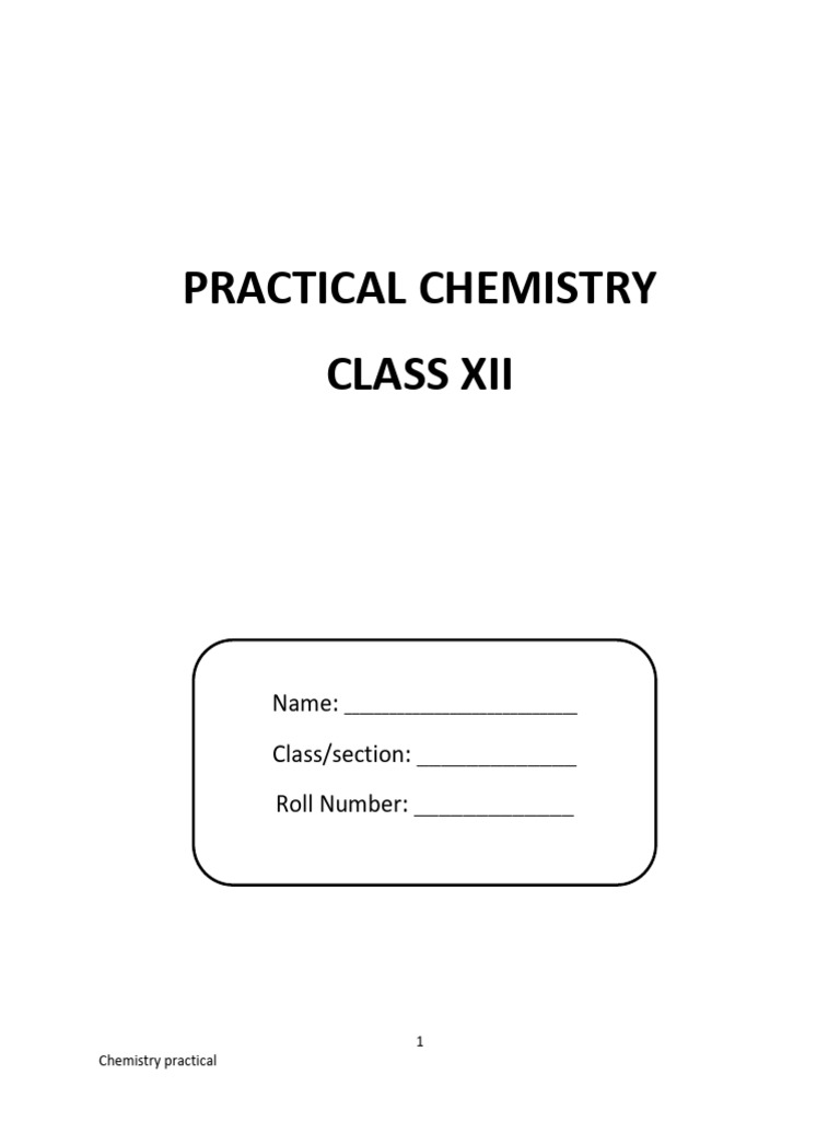 XII Practical Salt Analysis | PDF | Aldehyde | Acid