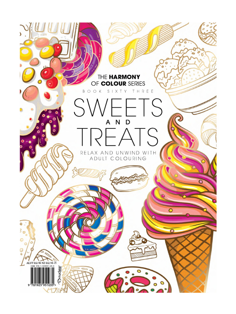 The Harmony of Colour Series Colouring Book 63 Sweets and Treats1 | PDF